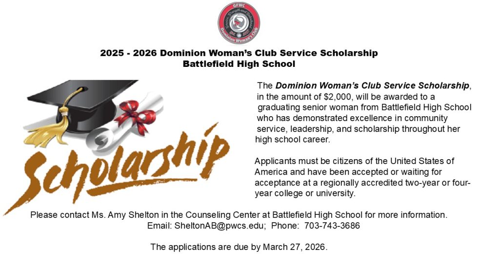 DWC Service Scholarship for High School Seniors | GFWC Dominion Woman's ...